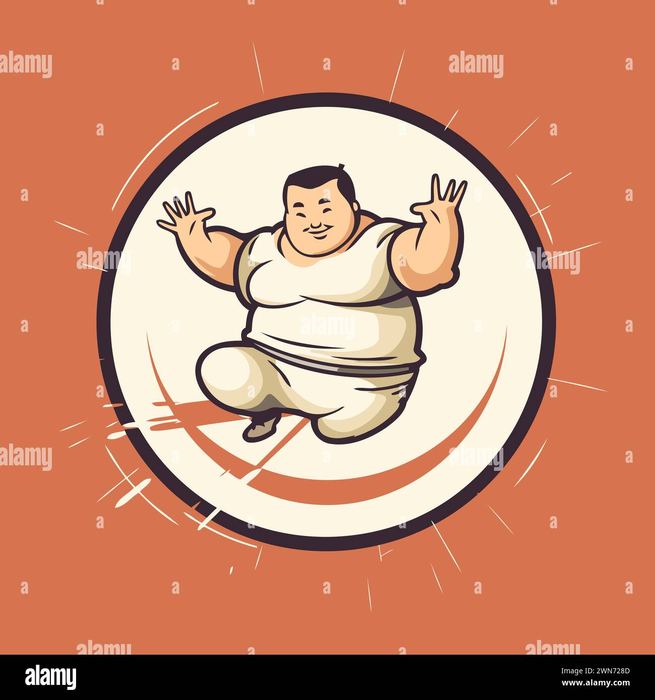 Big fat obese overweight sumo hi-res stock photography and images - Alamy