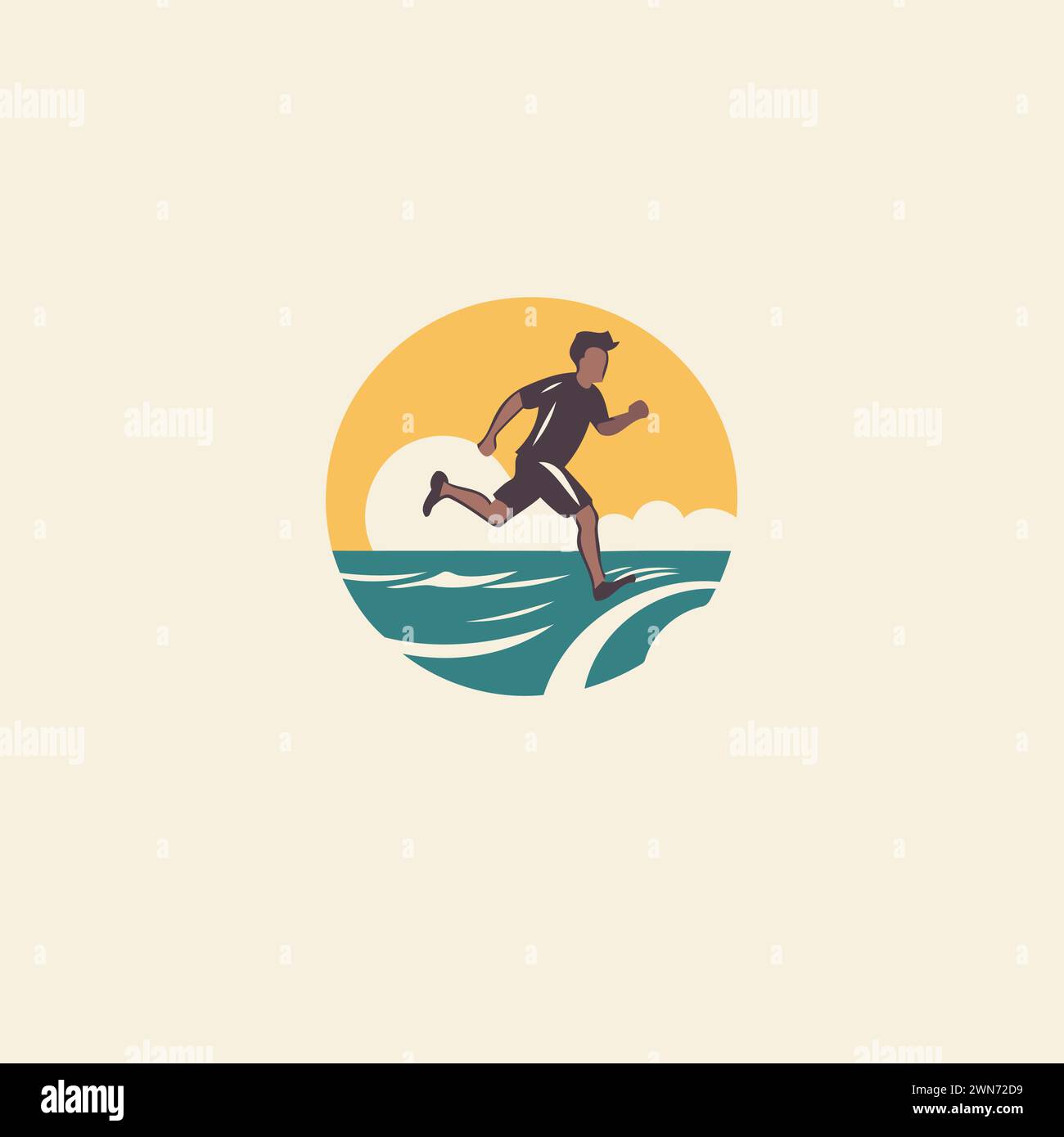 Running wave Stock Vector Images - Alamy