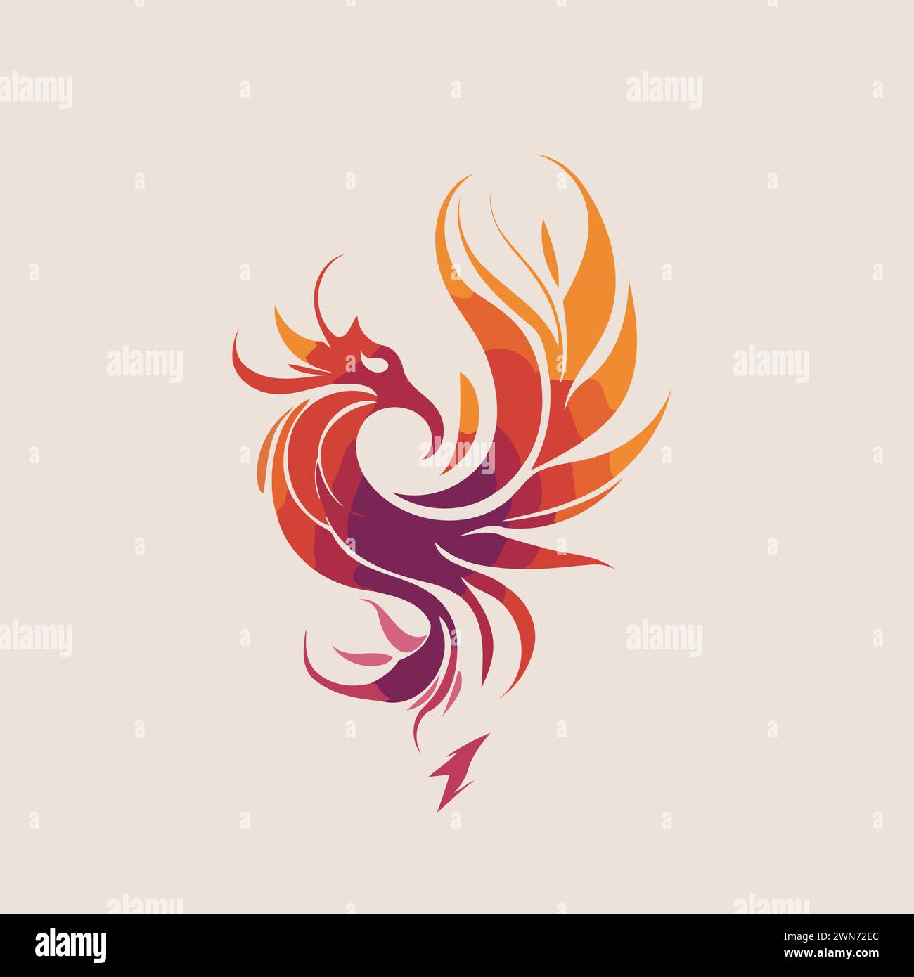 Chinese dragon and phoenix Stock Vector Images - Alamy