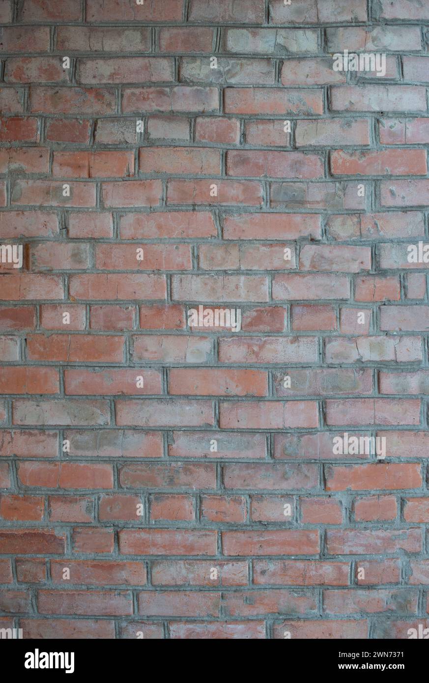 Hand made brick wall made from bricks, abstract background texture with ...