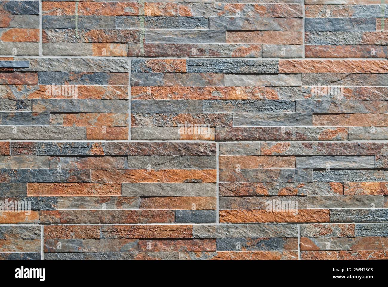 Decorative cladding with stone or tiles with imitation of a stone ...