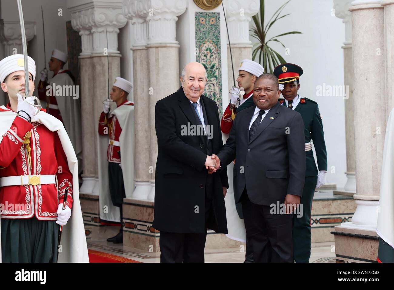 (240301) -- ALGIERS, March 1, 2024 (Xinhua) -- Algerian President ...