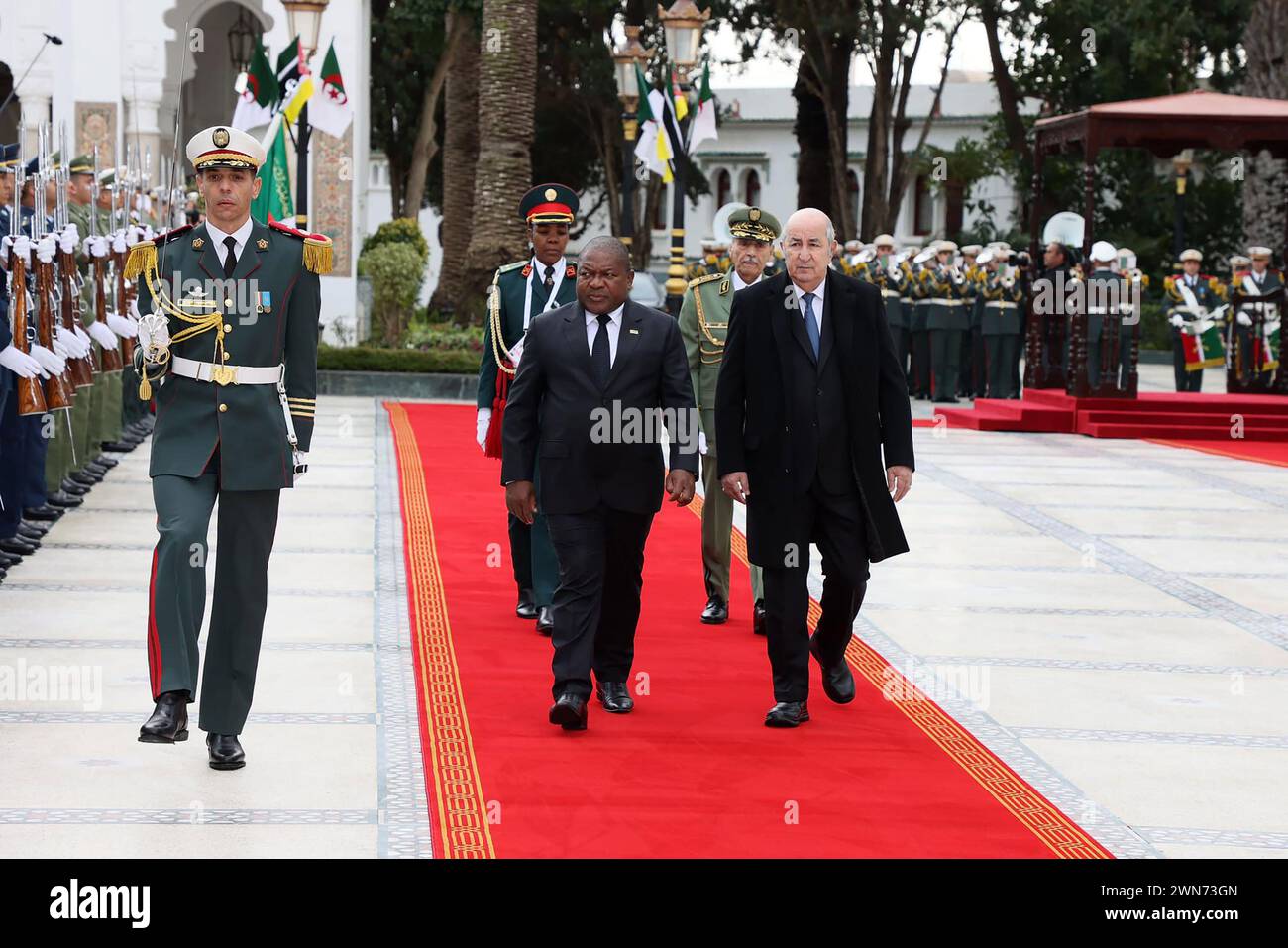 (240301) -- ALGIERS, March 1, 2024 (Xinhua) -- Algerian President ...