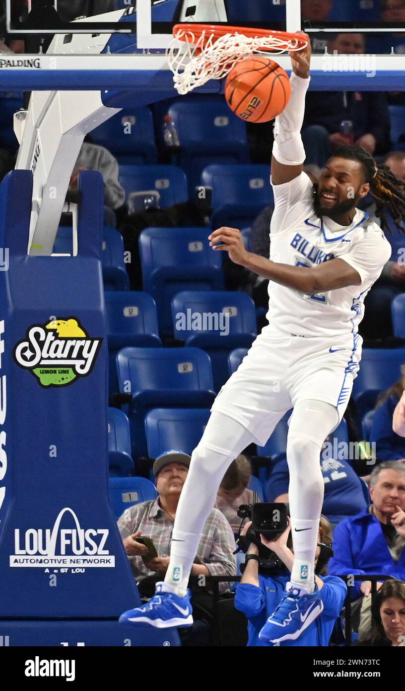 ST. LOUIS, MO - FEBRUARY 28: Saint Louis forward Terrence Hargrove Jr ...