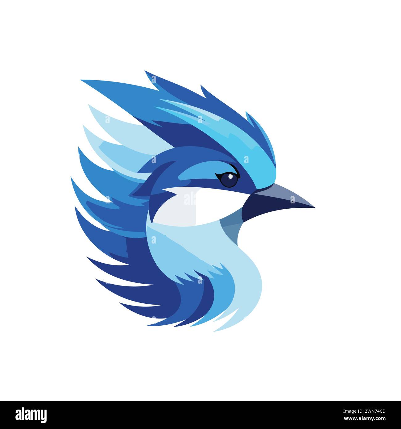 Blue bird logo Stock Vector Images - Alamy