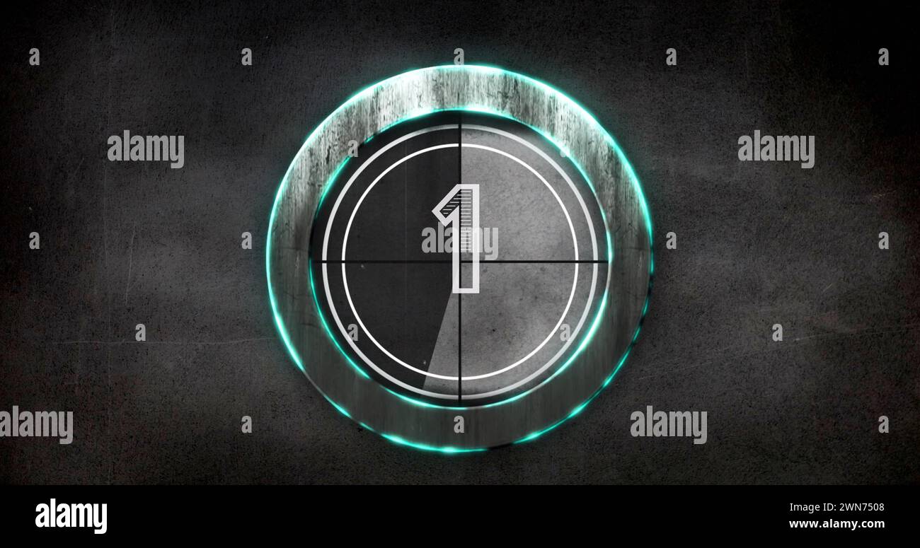 Image of countdown on black background Stock Photo - Alamy