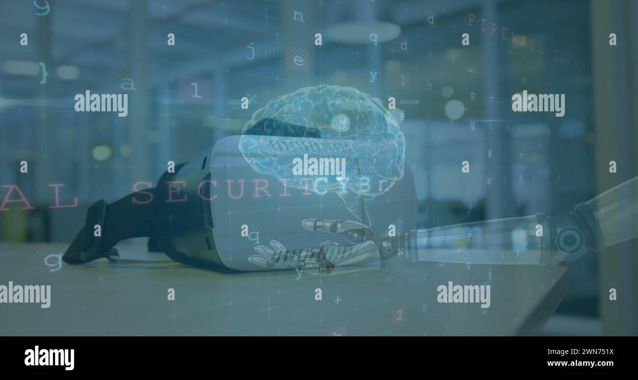 Cyber reality brain hi-res stock photography and images - Alamy