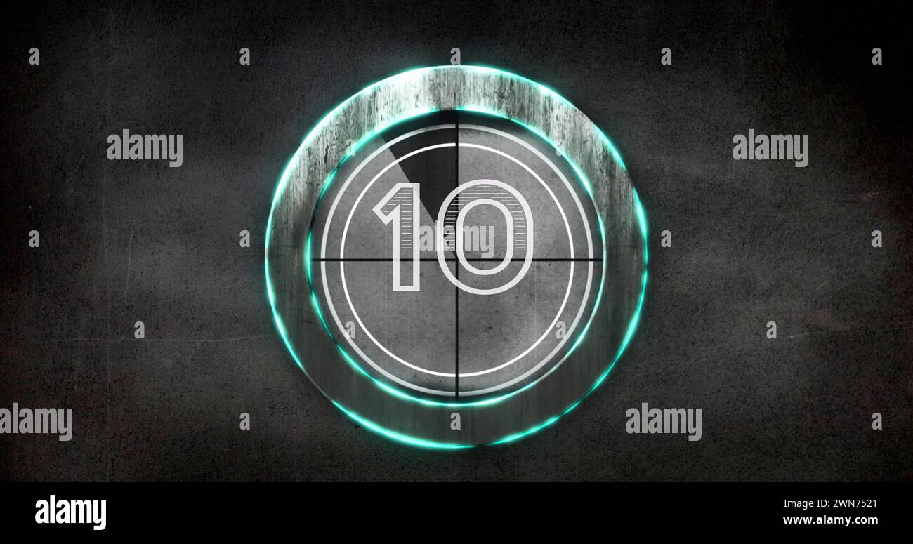 Image of countdown on black background Stock Photo - Alamy