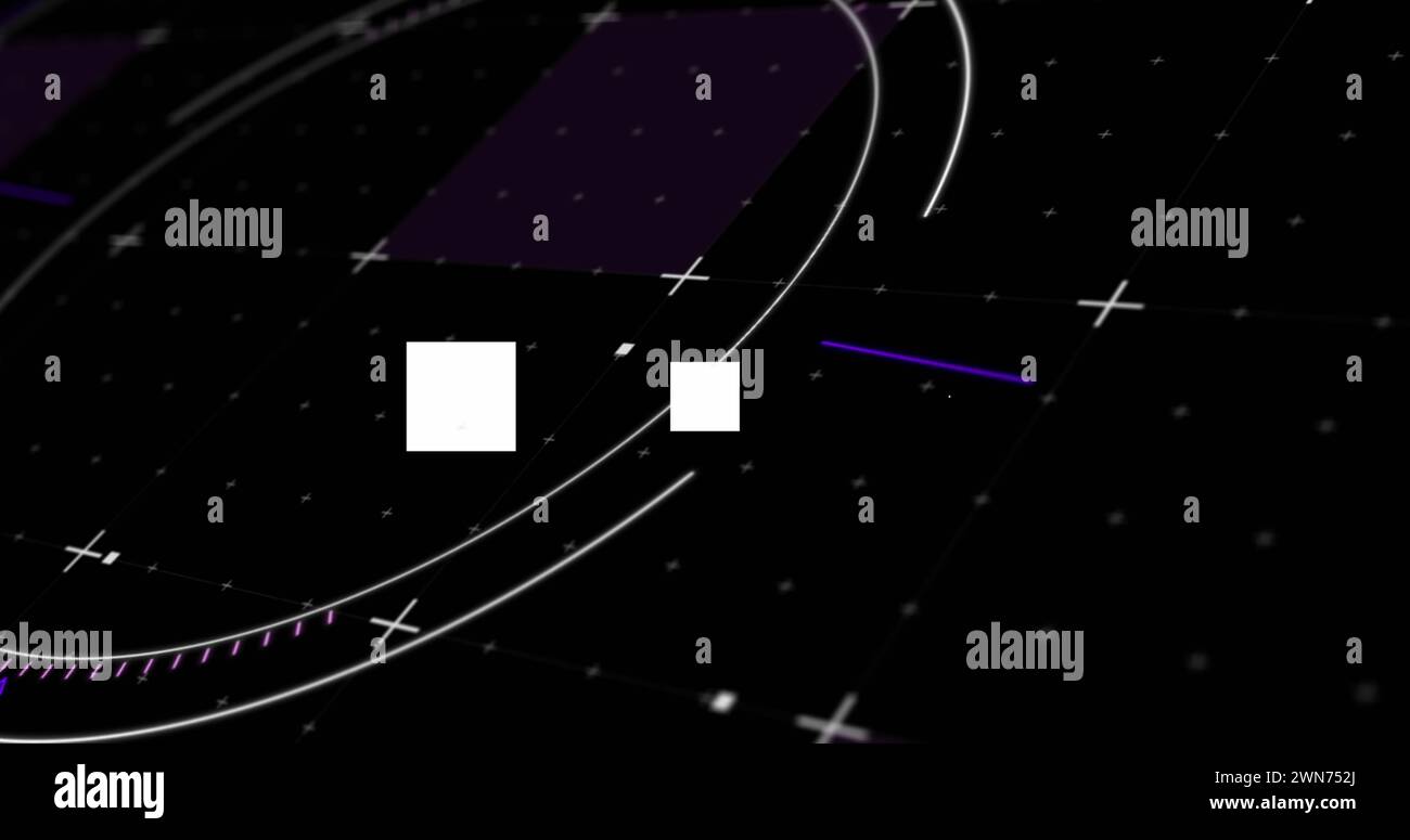 Image of data loading ring over scope scanning Stock Photo - Alamy