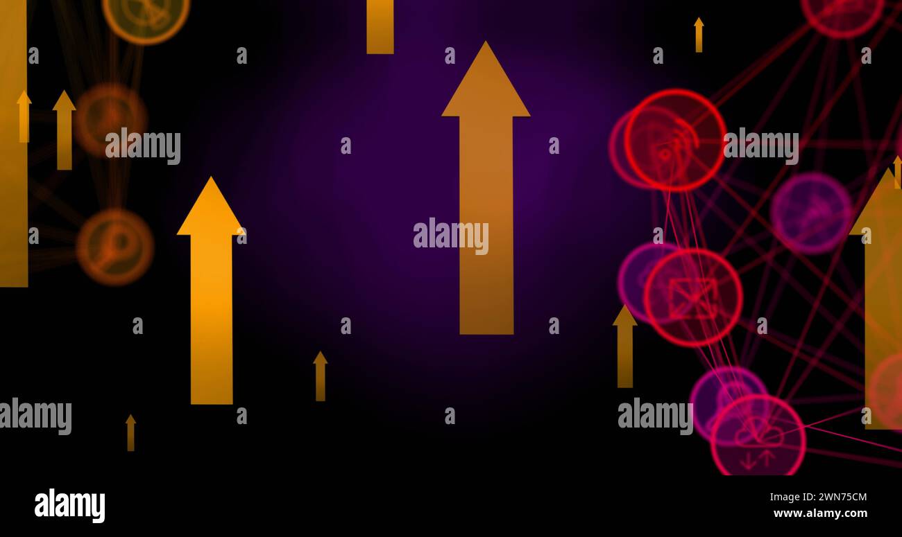 Network arrows hi-res stock photography and images - Alamy