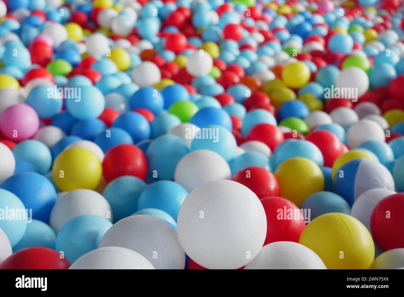 colorful balls in a child indoor play ground Stock Photo - Alamy