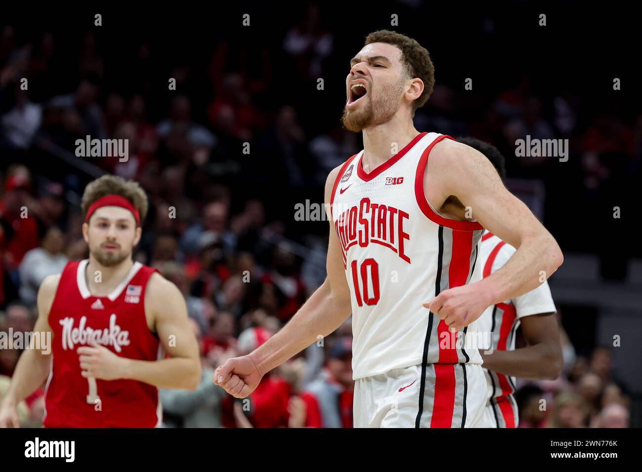 Columbus, Ohio, USA. 29th Feb, 2024. Ohio State Buckeyes forward ...