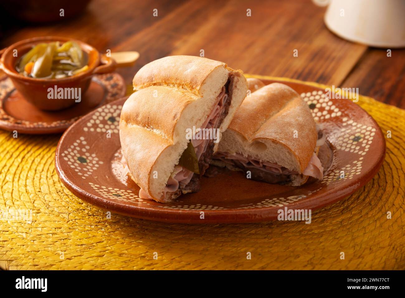 Mexican ham sandwich, in Mexico it is called Torta de Jamon, it is the ...