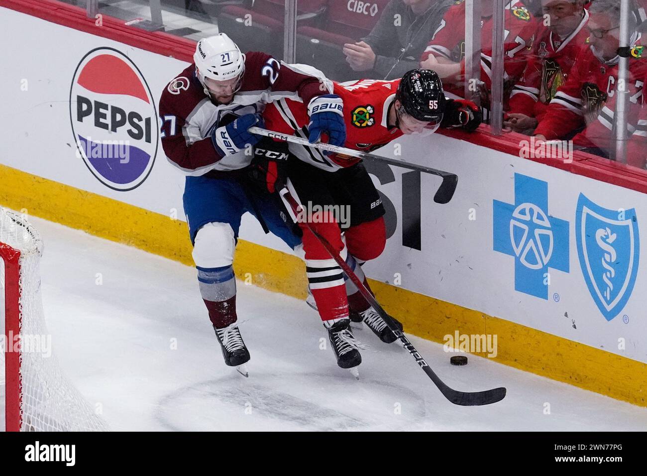 Colorado Avalanche left wing Jonathan Drouin, left, and Chicago ...