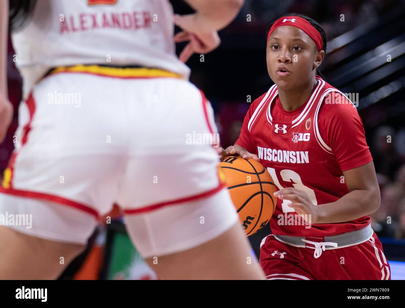College Park Md February 29 Wisconsin Badgers Guard Ronnie Porter