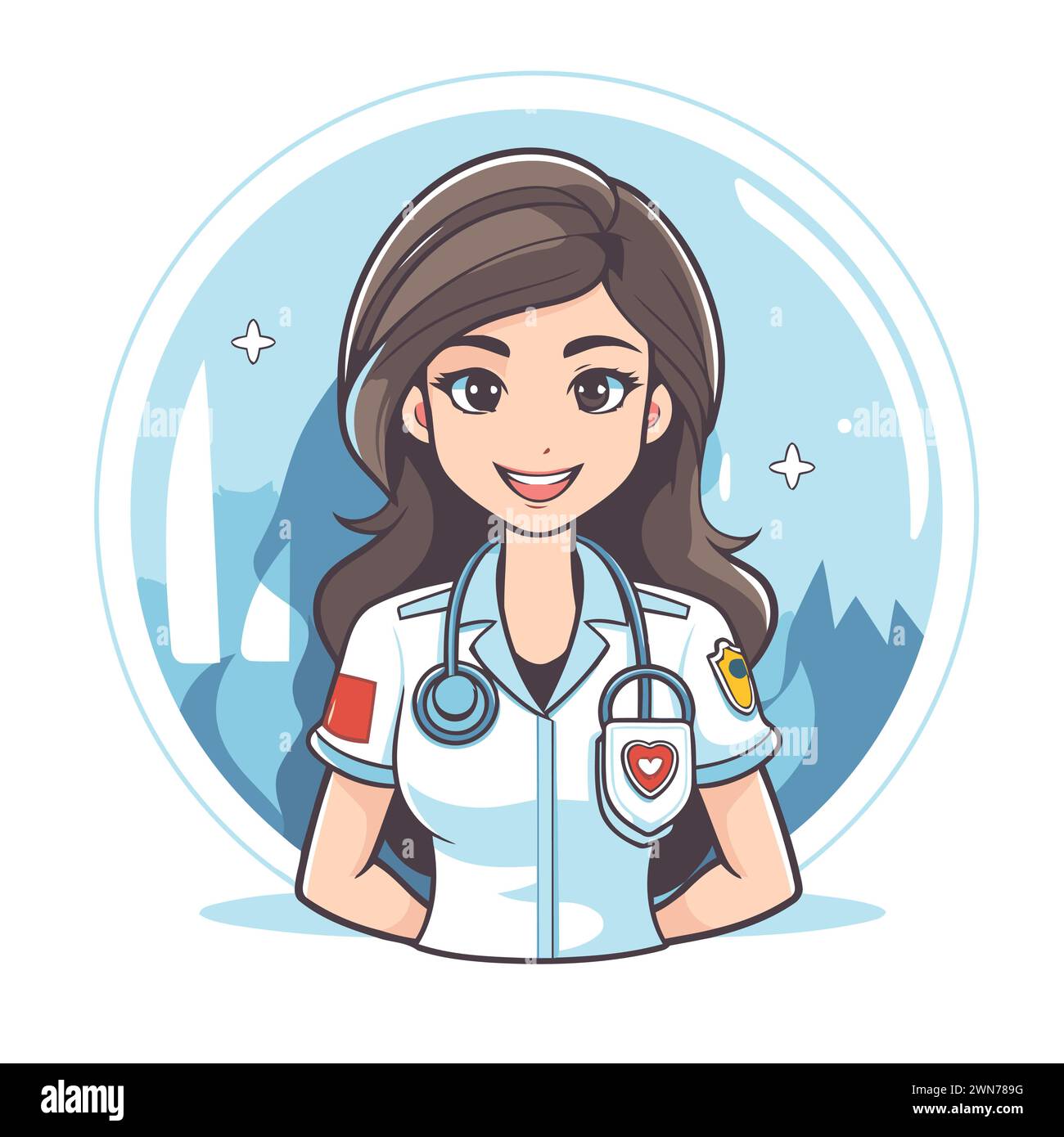 The nurse cartoon hi-res stock photography and images - Alamy