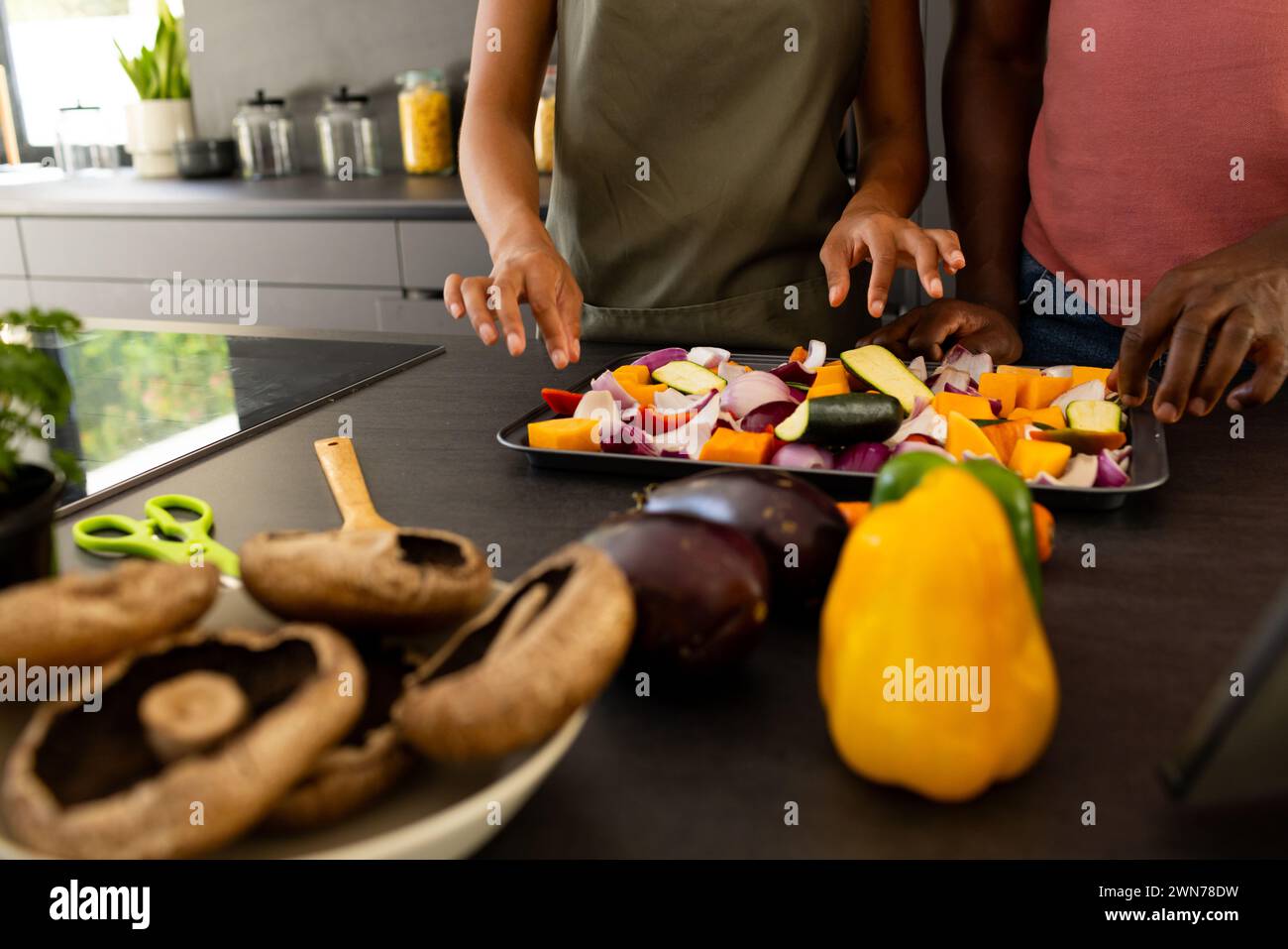 Fresh peppers onions cooked hi-res stock photography and images - Alamy