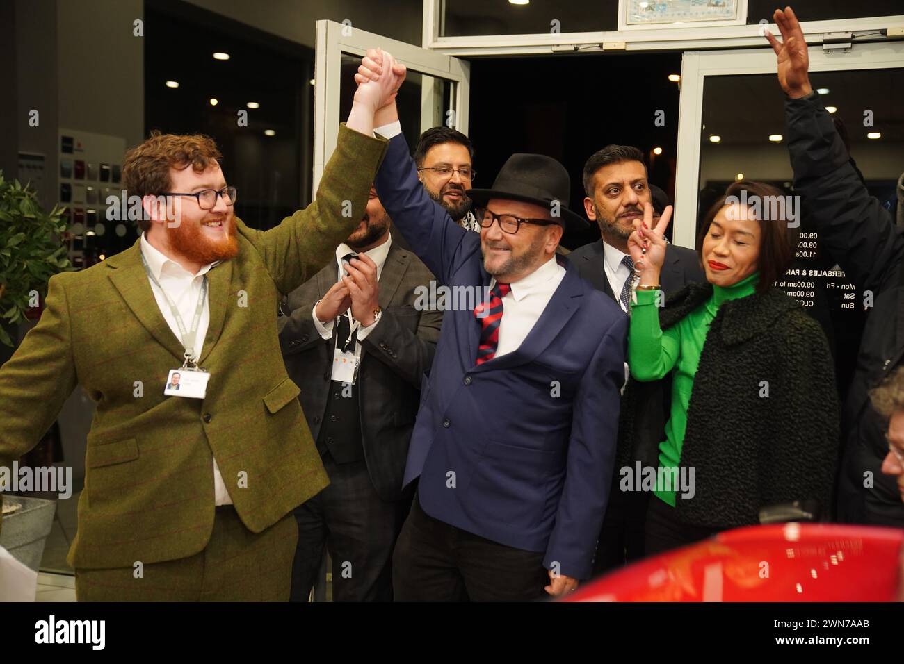 Rochdale by election winner hi-res stock photography and images - Alamy
