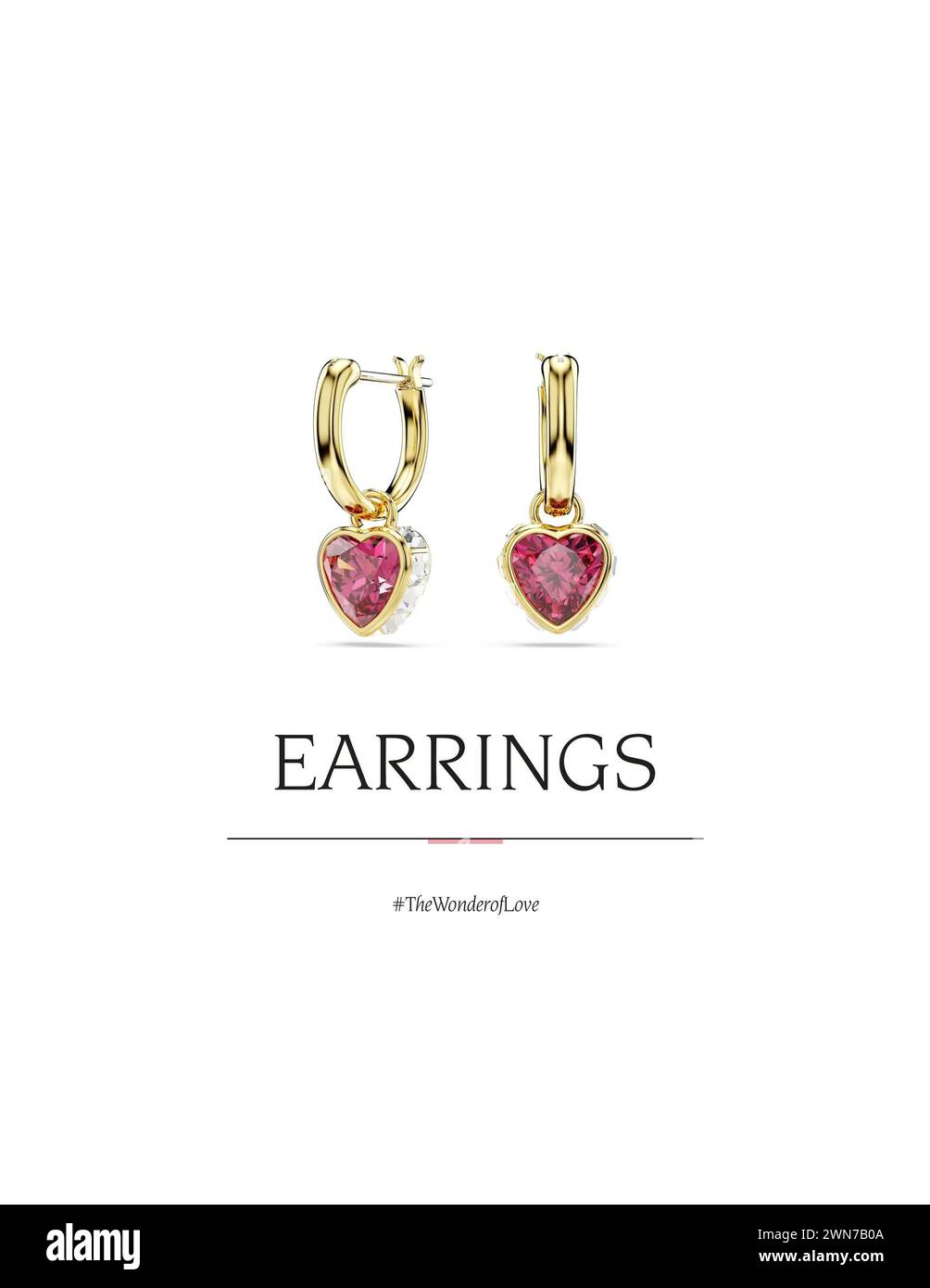 Luxury crystal Jewellery Earrings centre banner. The wonder of love ...