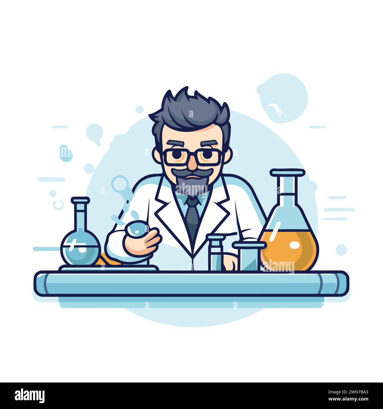 Scientist working in a laboratory Cut Out Stock Images & Pictures - Alamy