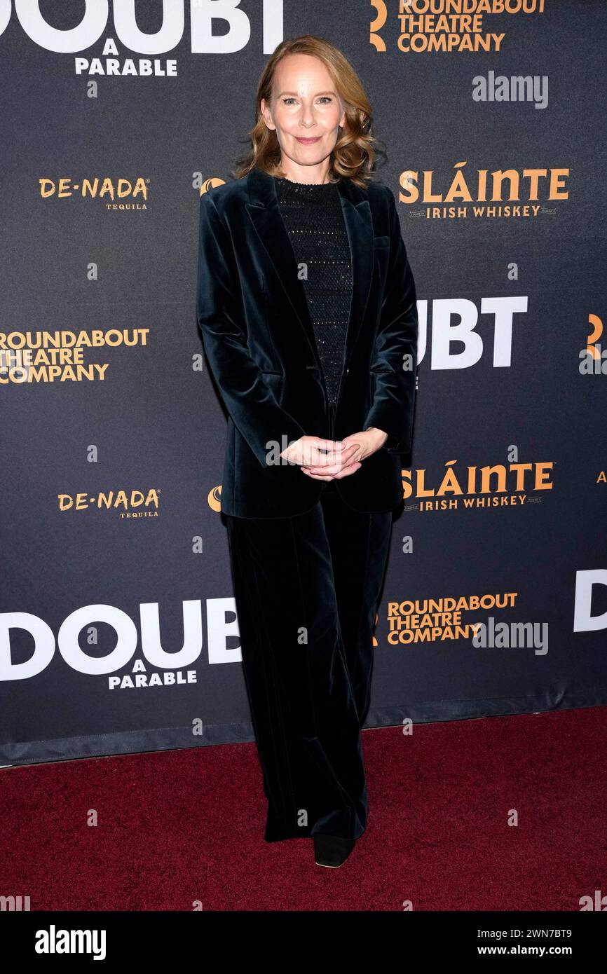 Amy Ryan attends the Broadway opening night of "Doubt: A Parable" at ...