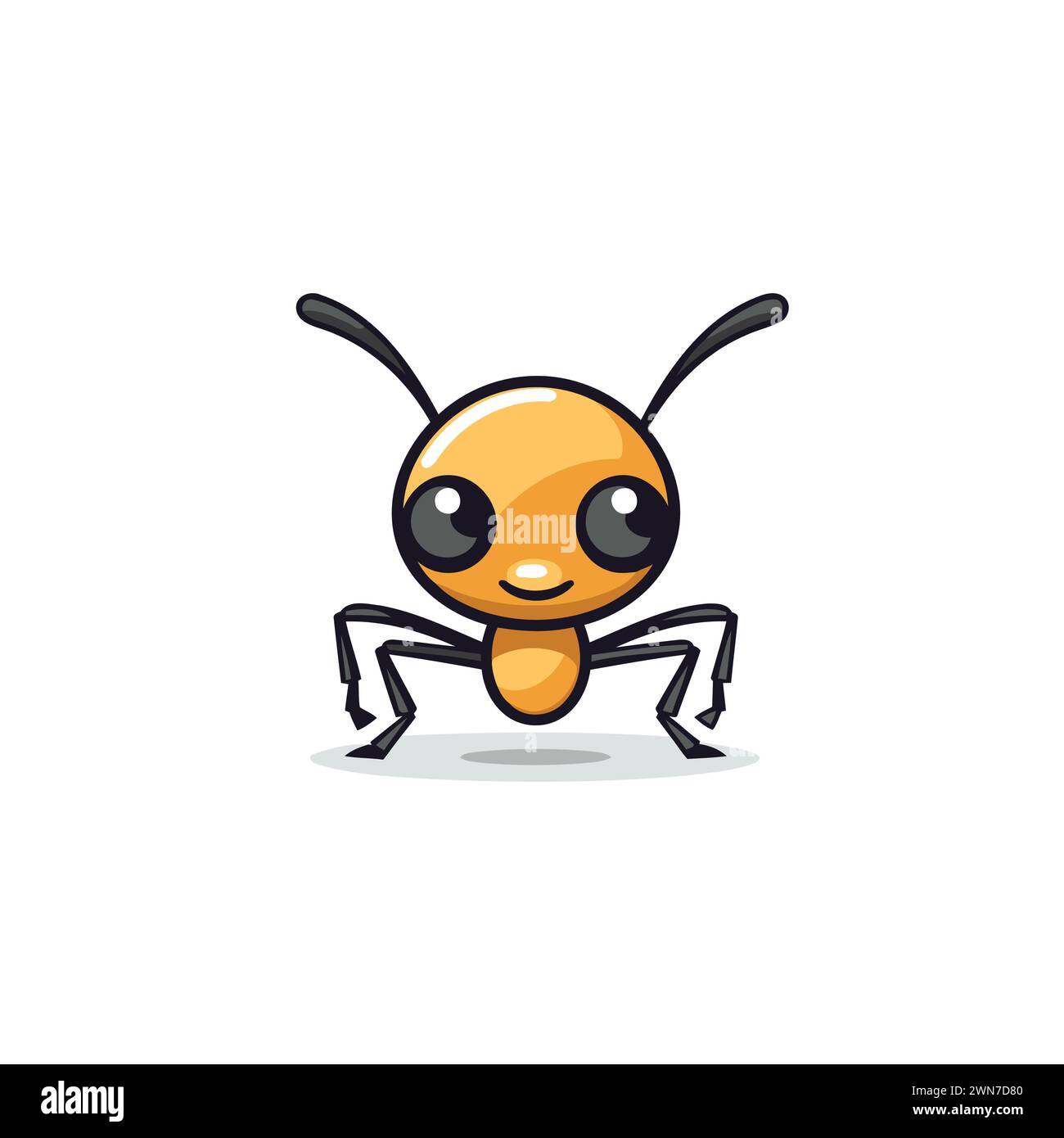 Cute Ant Vector Illustration. Isolated on white background Stock Vector ...