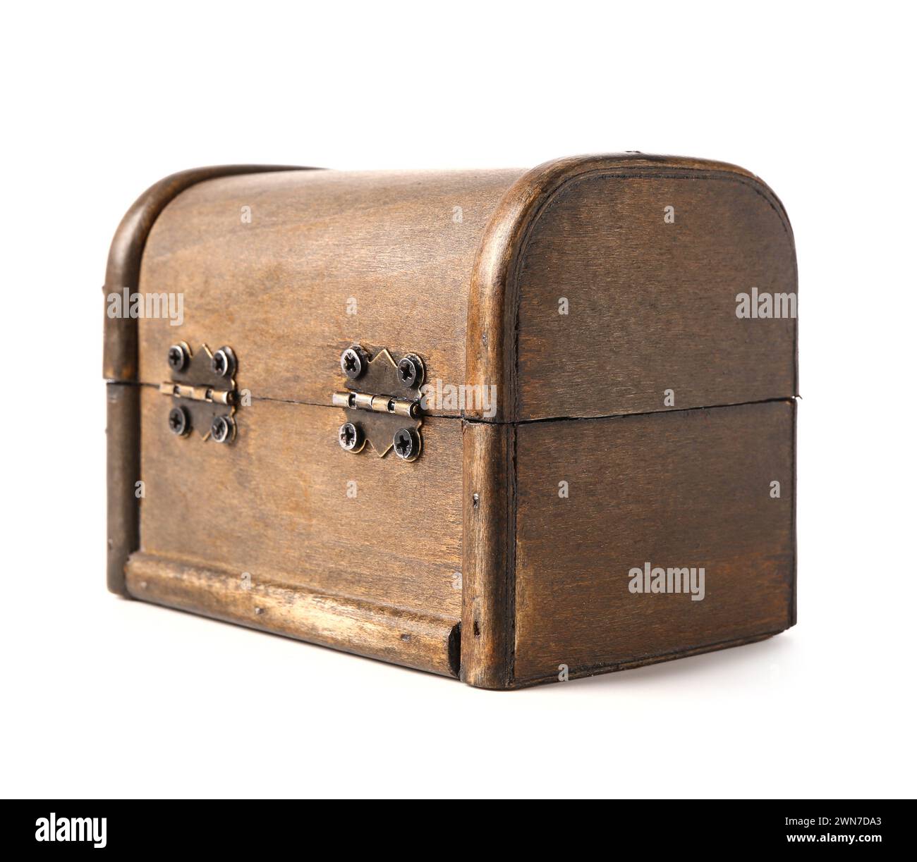 Old chest with treasures isolated on white background Stock Photo - Alamy