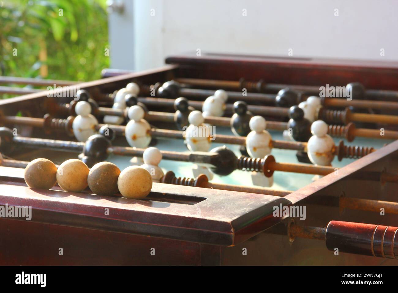 Retro football table hi-res stock photography and images - Alamy