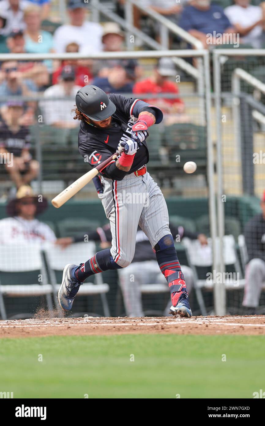 North Port FL USA; Minnesota Twins second baseman Austin Martin (82) at ...