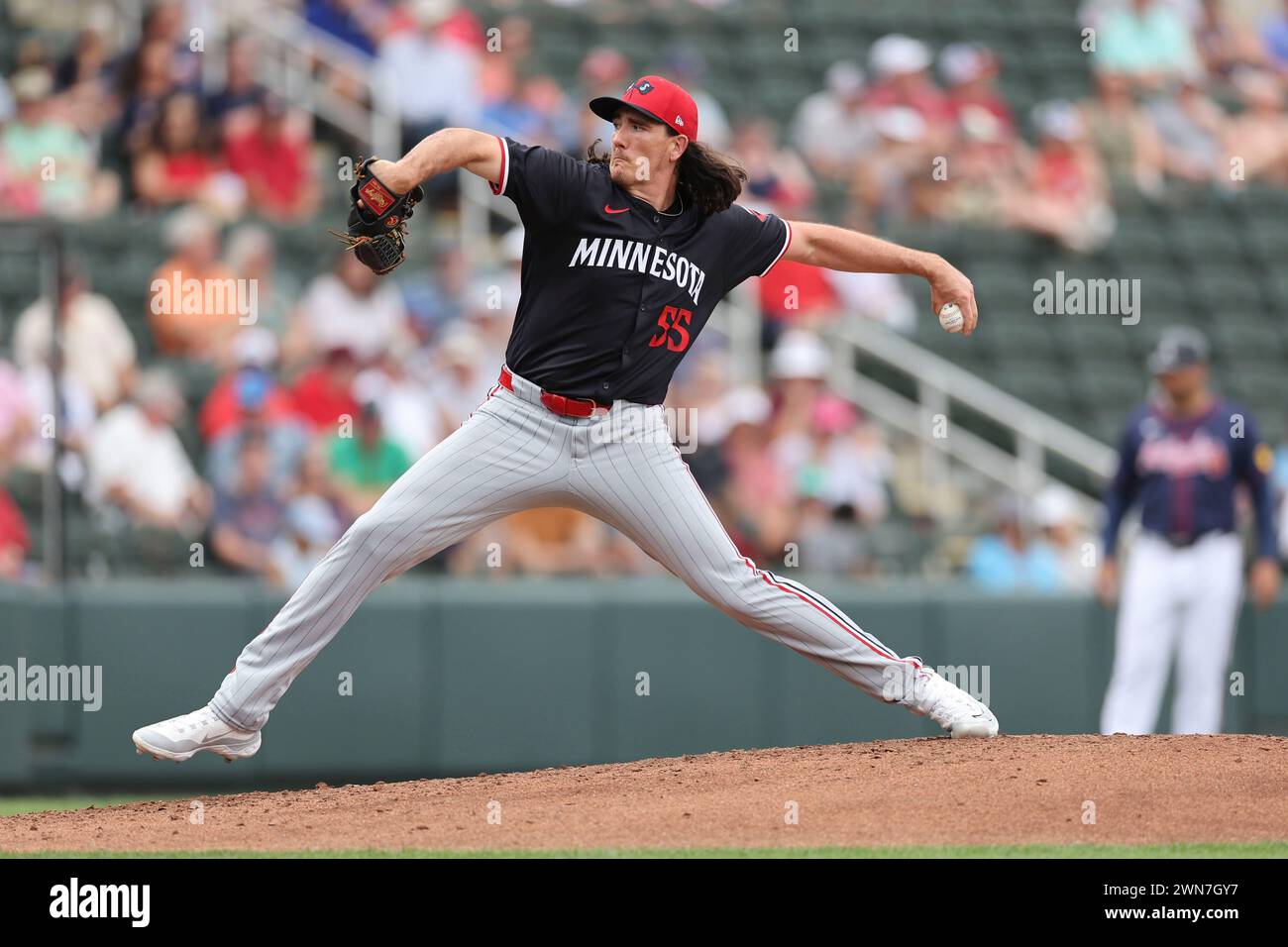 North Port FL USA; Minnesota Twins relief pitcher Kody Funderburk (55 ...