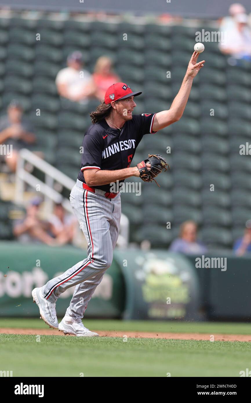 North Port FL USA; Minnesota Twins relief pitcher Kody Funderburk (55 ...