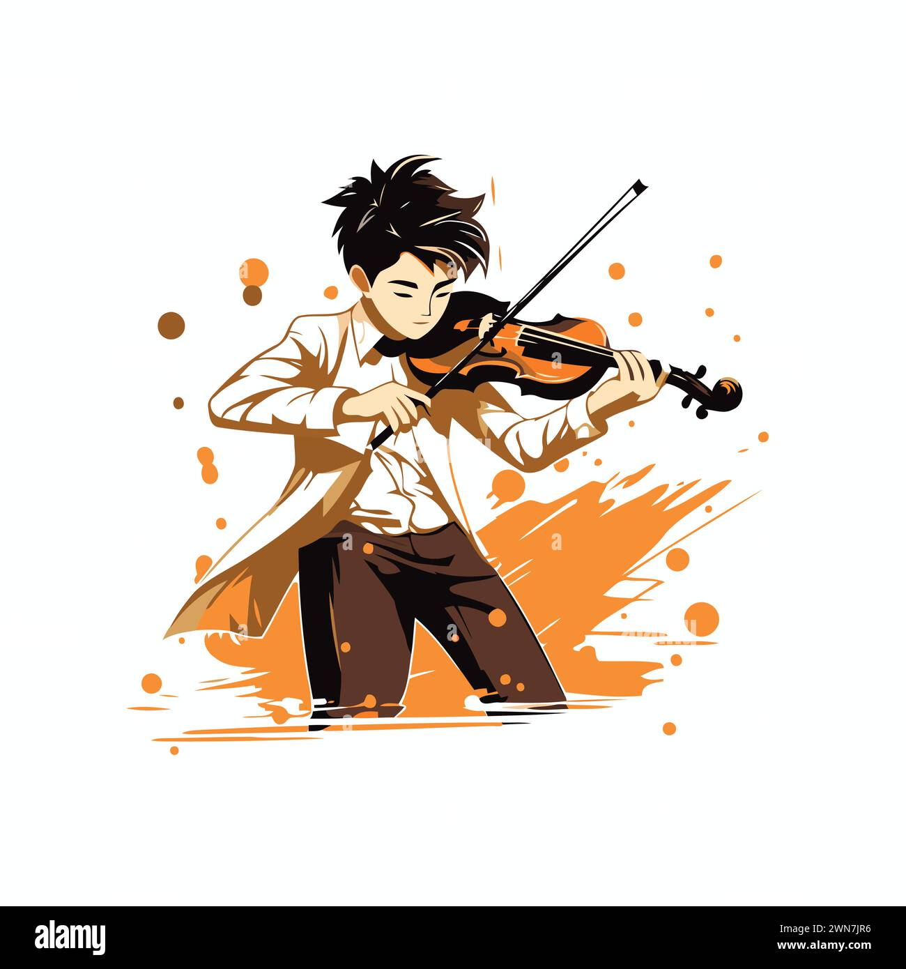 Musician instrument young adult Stock Vector Images - Alamy