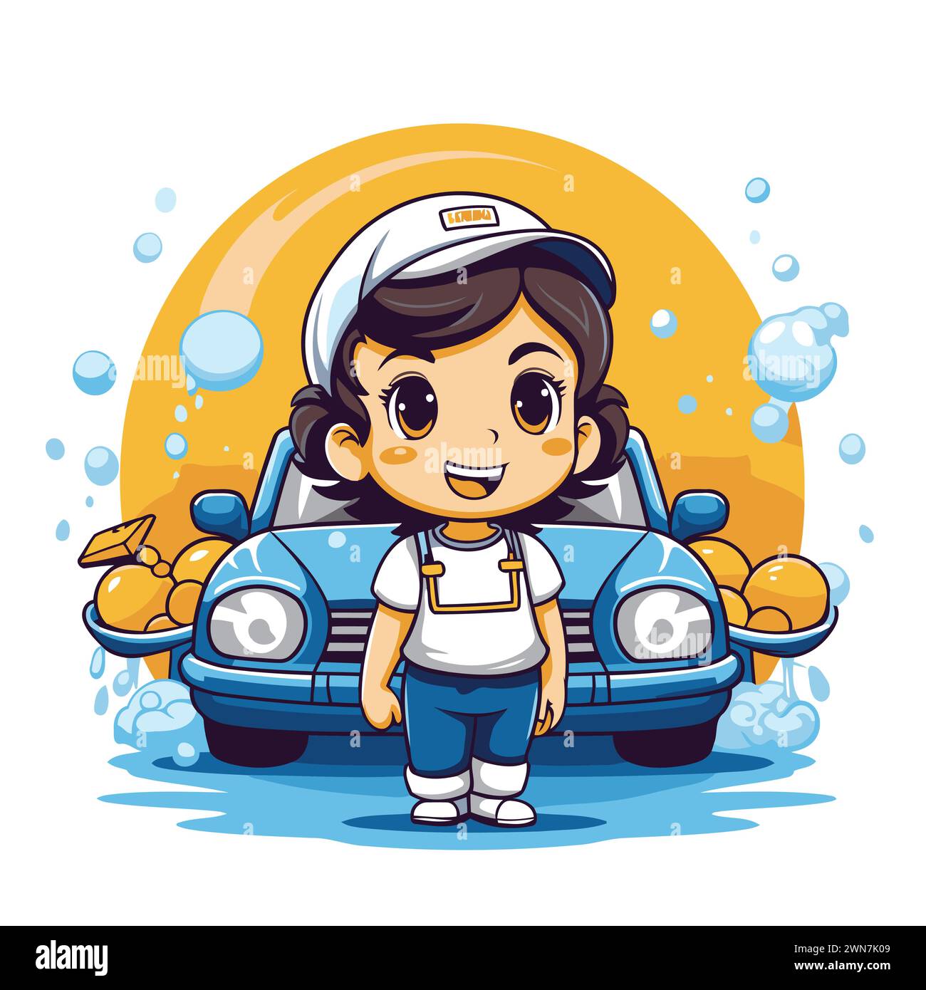 Car wash cartoon hi-res stock photography and images - Alamy