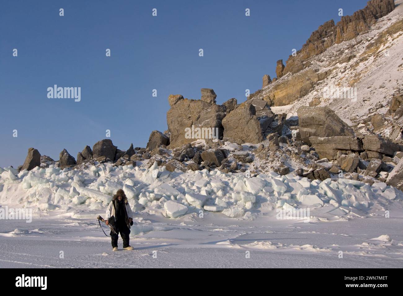 Cape Lisburne area high winds and cross sea currents western corner of ...