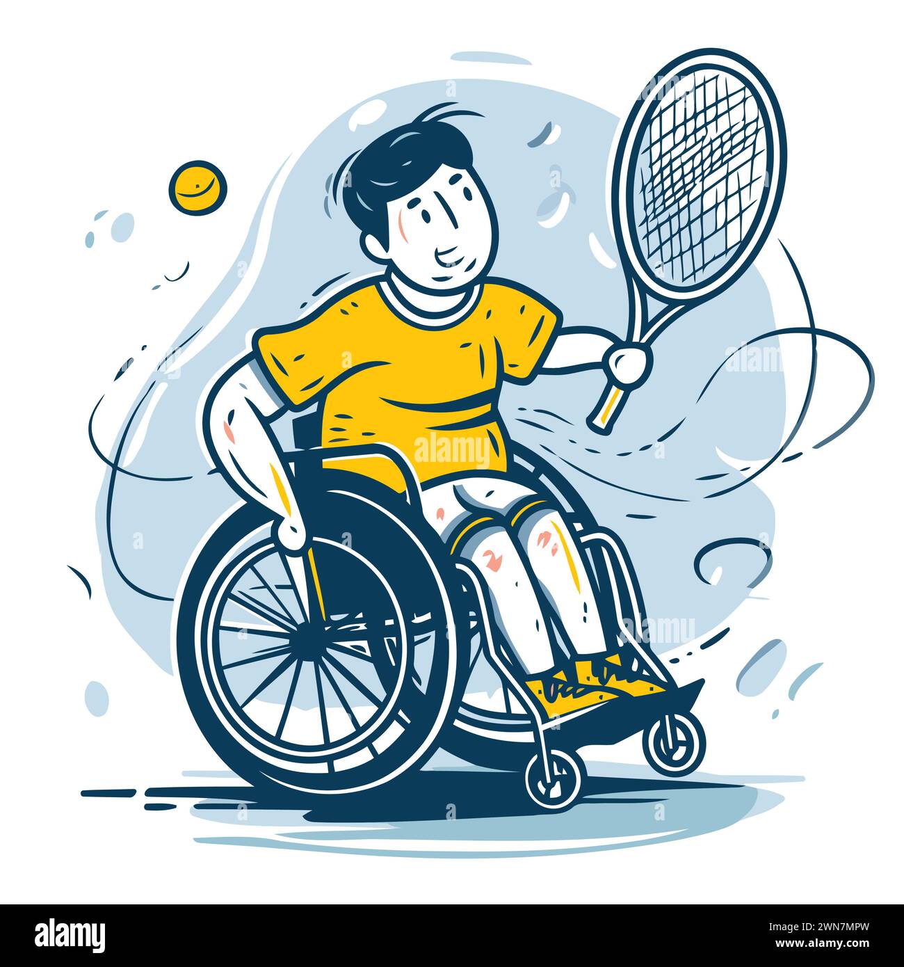 Wheelchair tennis vector vectors hi-res stock photography and images ...