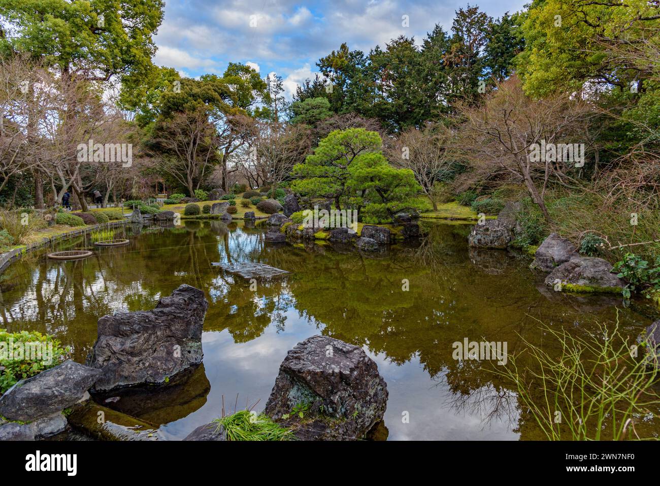 Jonangu Shinto Shrine from Heian period in southern Kyoto Kansai region ...