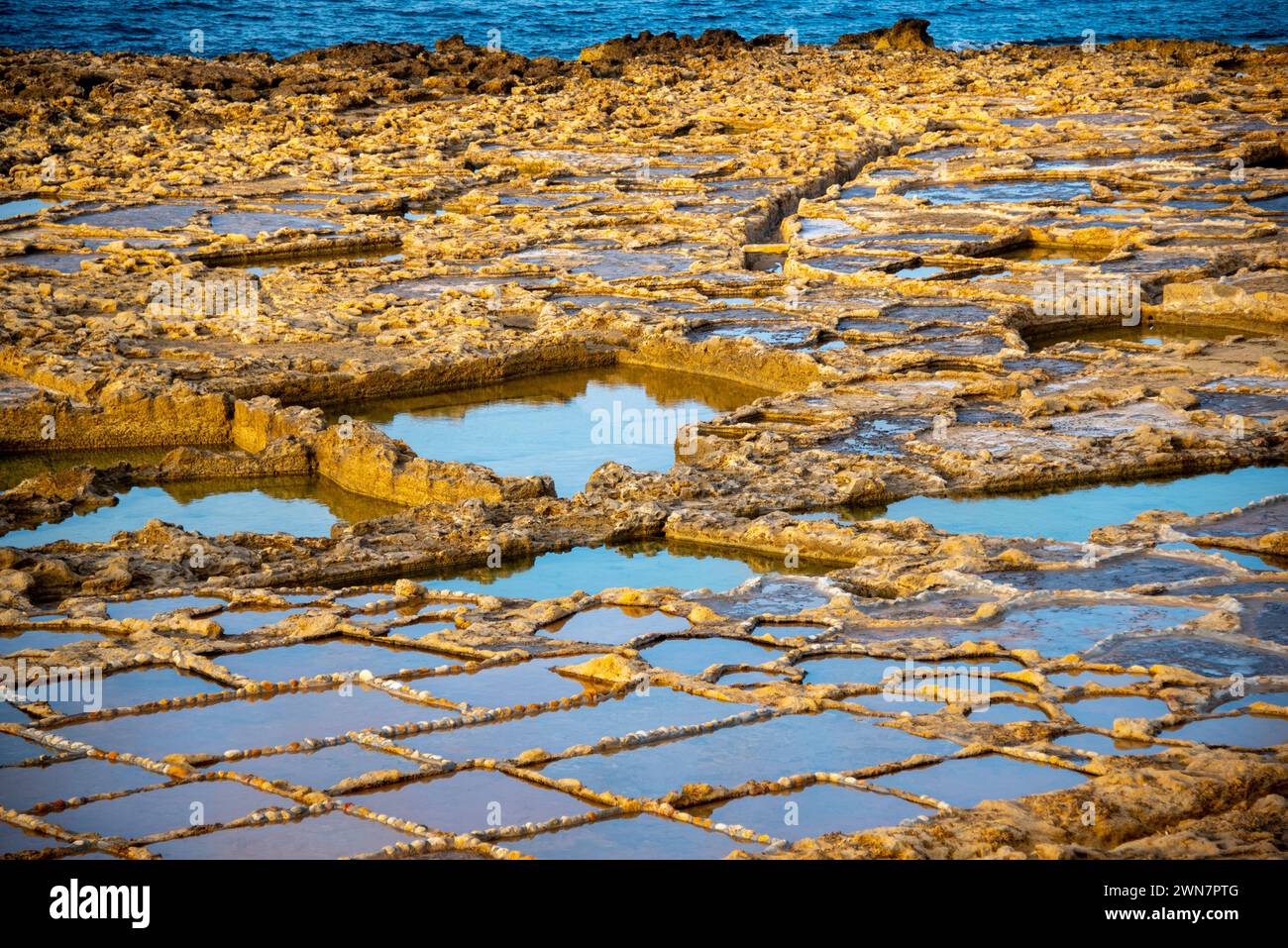 Malta gozo sea salt pans hi-res stock photography and images - Alamy