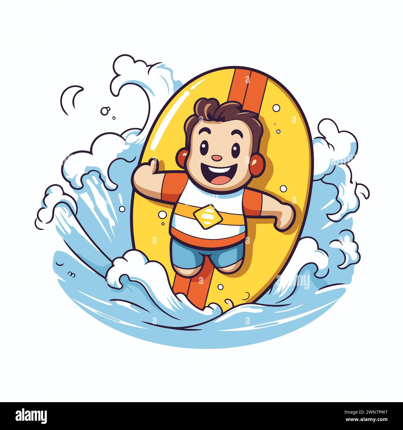 Boy ocean Stock Vector Images - Alamy