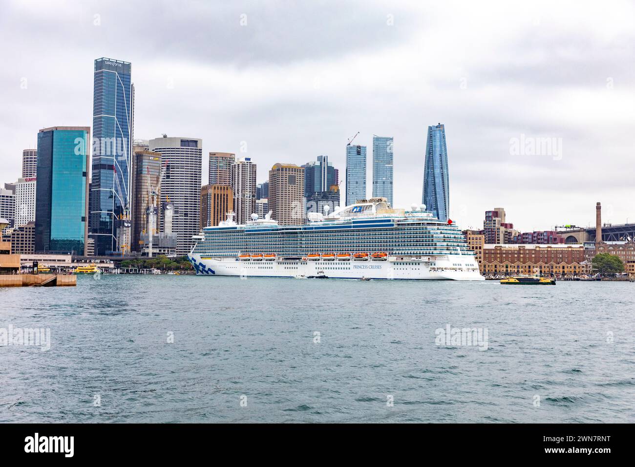 Sydney cityscape and skyline with high rise office buildings and ...