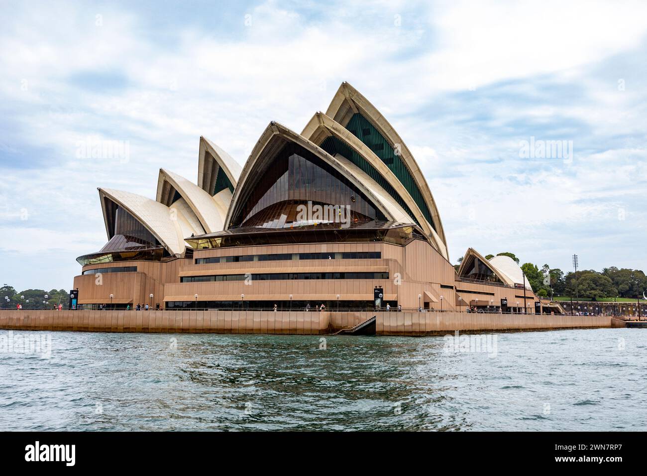 Harbourside view of Sydney Opera House landmark arts and culture ...