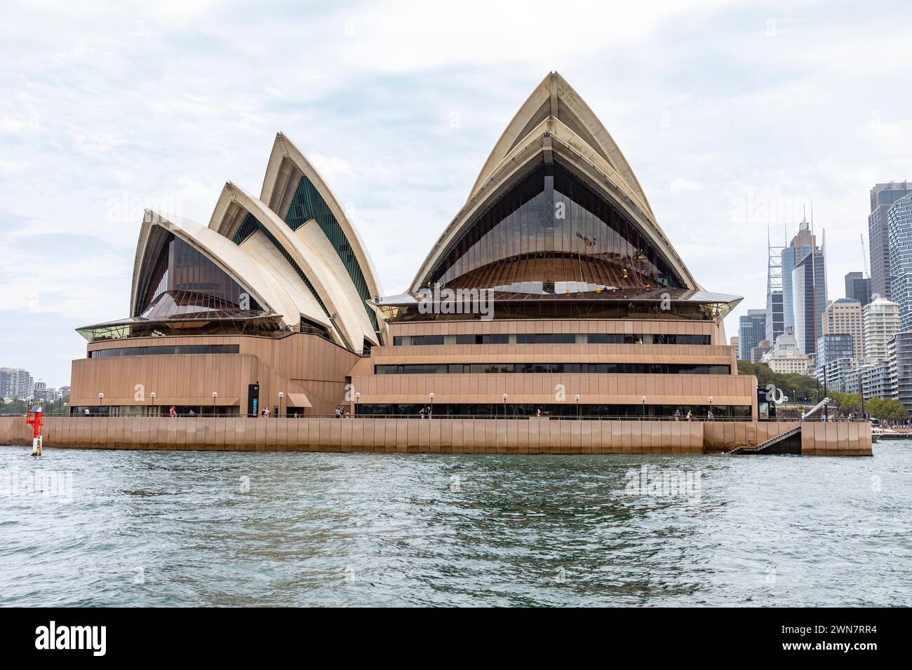 Harbourside view of Sydney Opera House landmark arts and culture ...