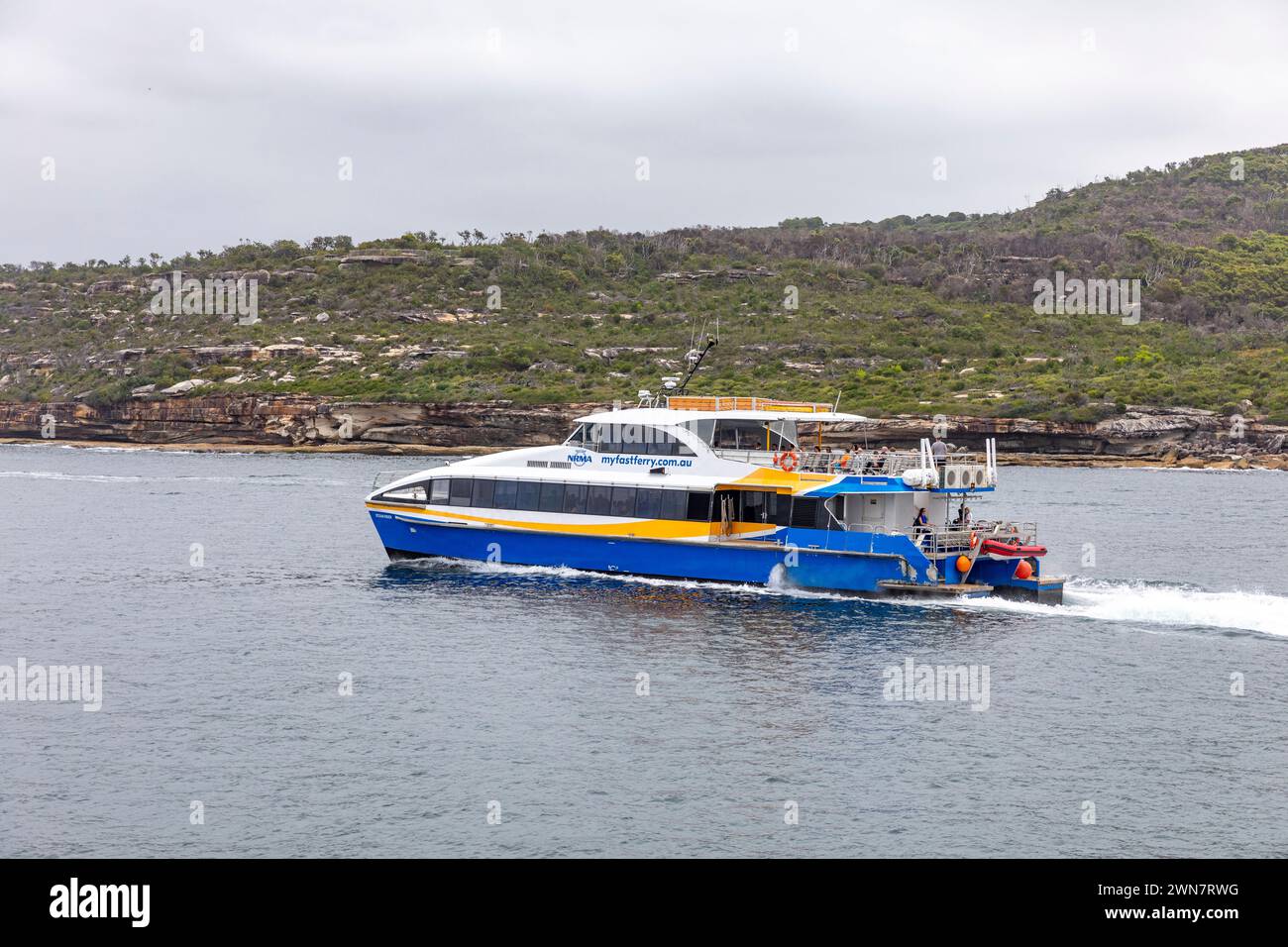 NRMA fast ferry between manly and Circular Quay travels across Sydney ...
