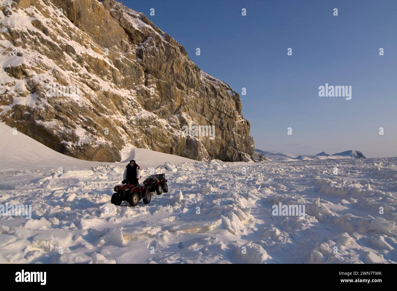 Cape Lisburne area high winds and cross sea currents western corner of ...