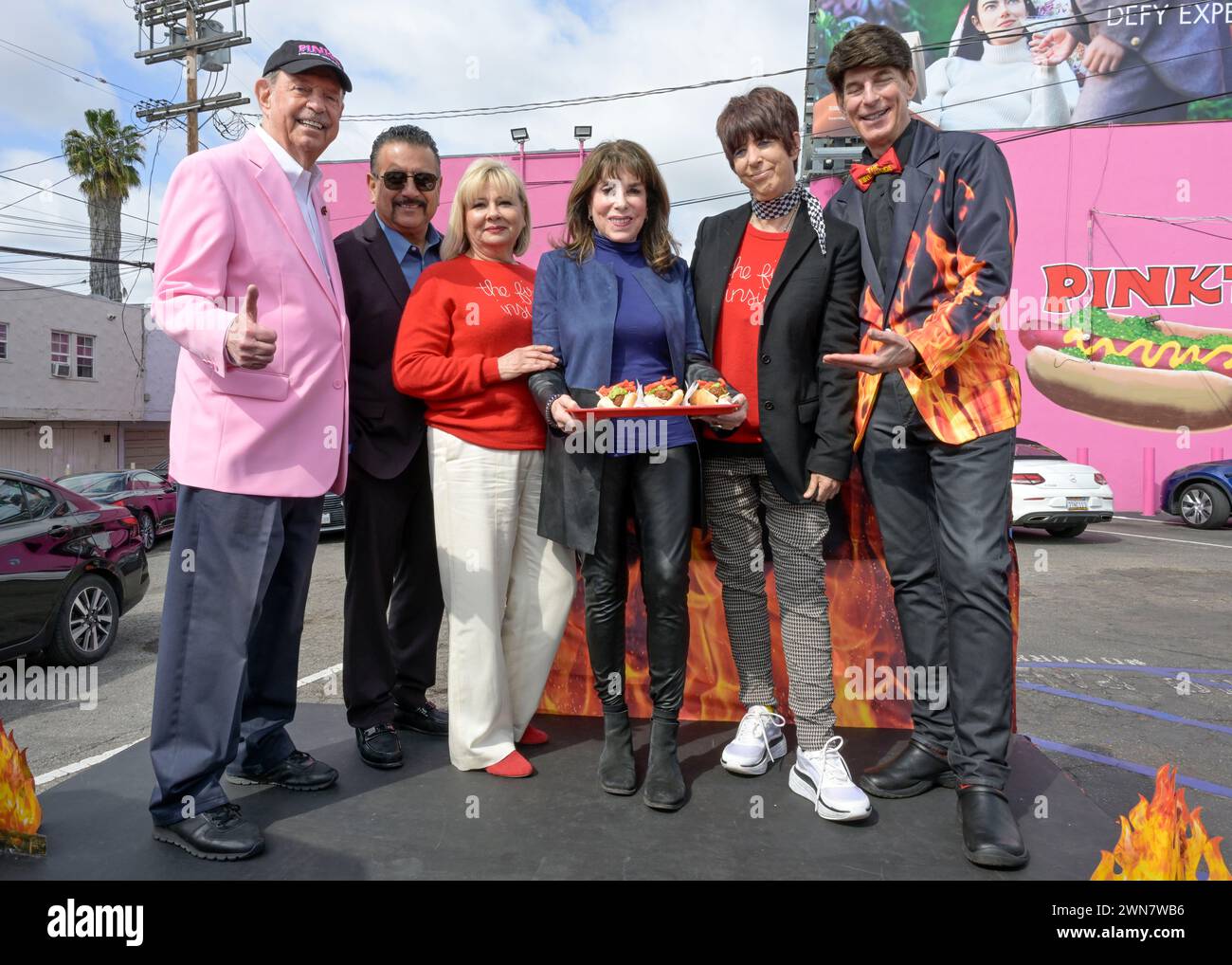February 29, 2024, Hollywood, California, U.S.: (L-R) Pink's co-owner ...