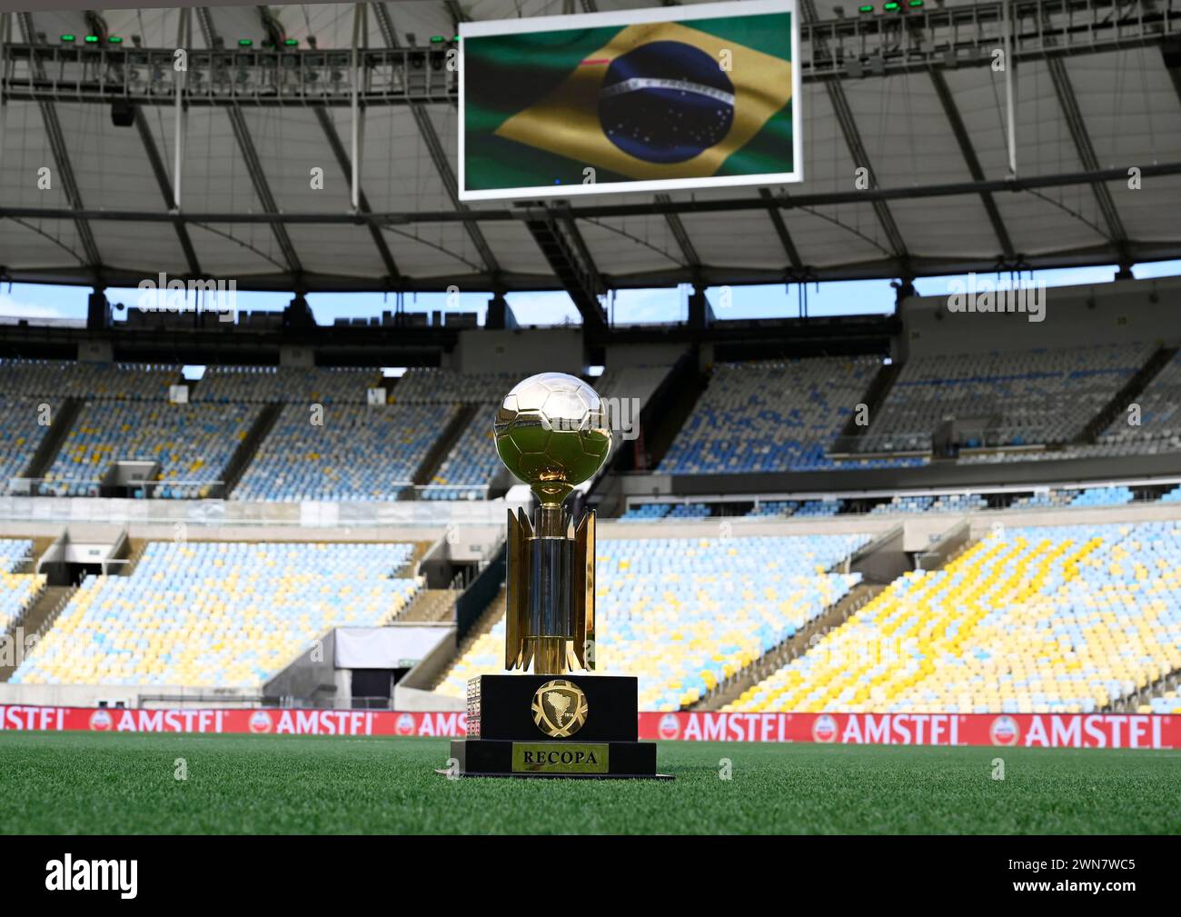 Rio de Janeiro-Brazil, February 28, 2024, Trophies from the Copa ...