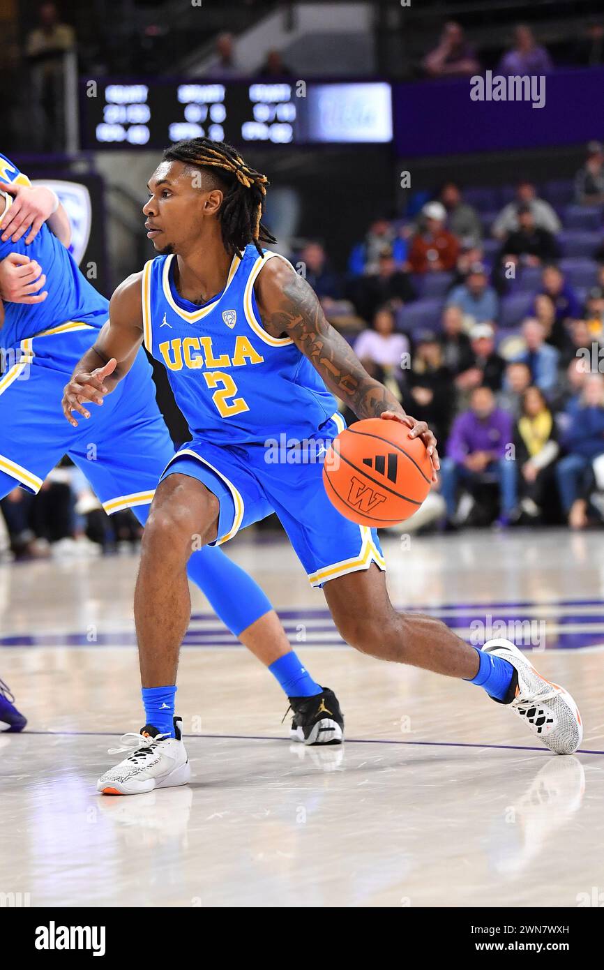 February 29, 2024: = during the NCAA Basketball game between the UCLA ...