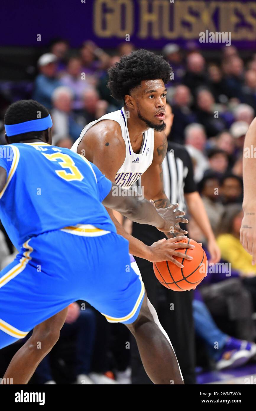 February 29, 2024: Washington Huskies forward Keion Brooks Jr. (1 ...