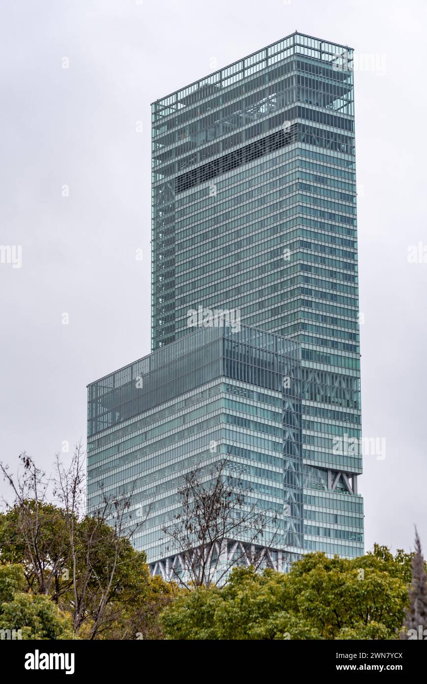 Abeno Harukas in the Tennoji Ward in Osaka, Japan the tallest ...