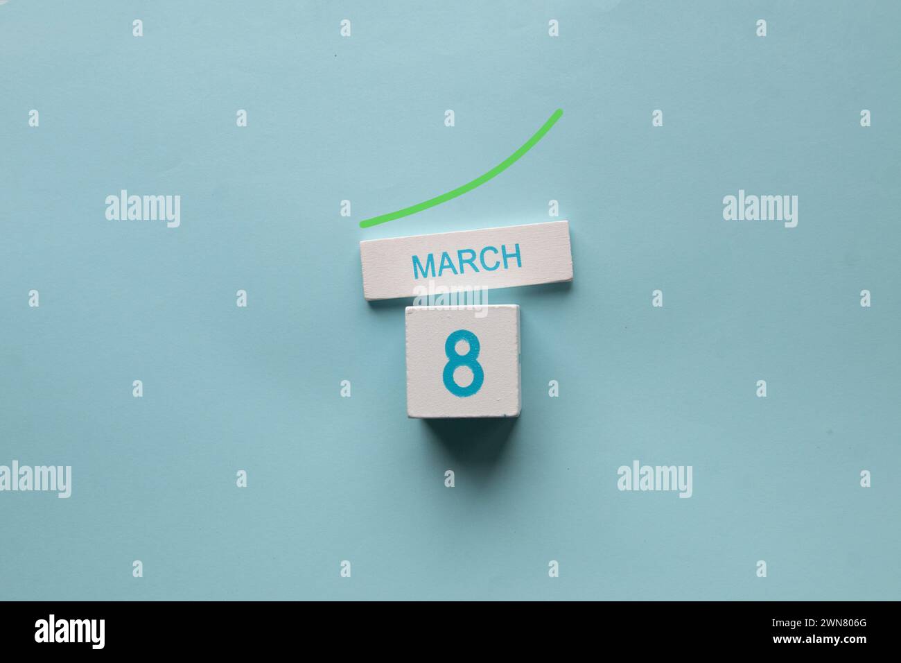 March 8th concept number hi-res stock photography and images - Alamy