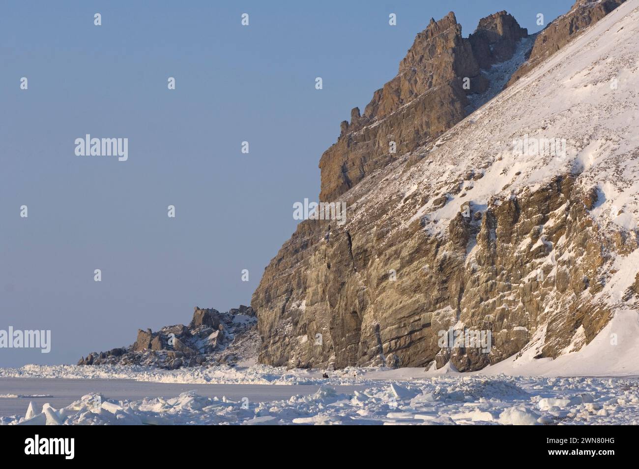 Cape Lisburne area high winds and cross sea currents western corner of ...